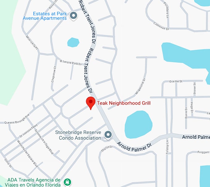 16. teak neighborhood grill map