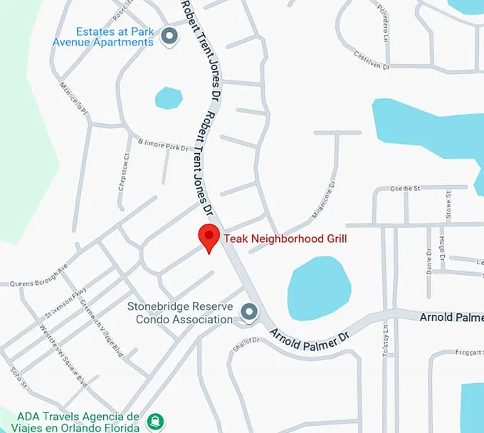 16. teak neighborhood grill map