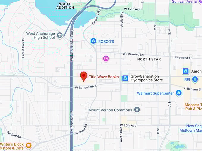 16. title wave books map
