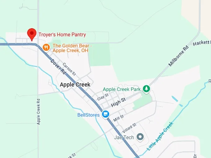 16. troyer's home pantry map