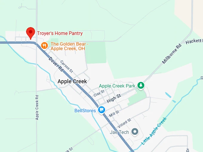 16. troyer's home pantry map