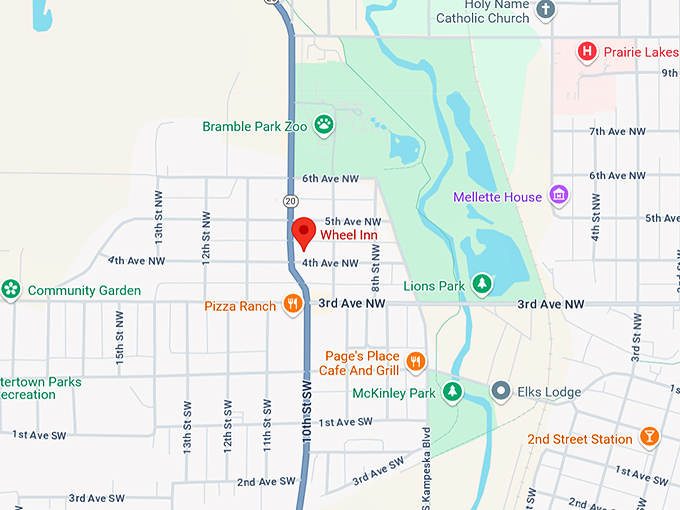 16. wheel inn map