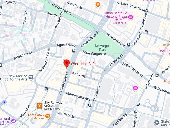 16. whole hog café map
