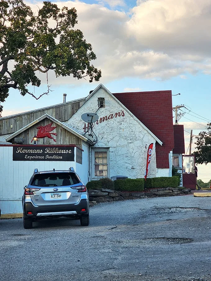 Step into Herman's, and you're family. The red Pegasus sign isn't flying you to Greece, but to flavor heaven!