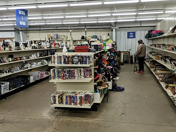 Step into a time-traveling department store! This aisle alone could keep you busy longer than it takes to binge-watch "The Crown."