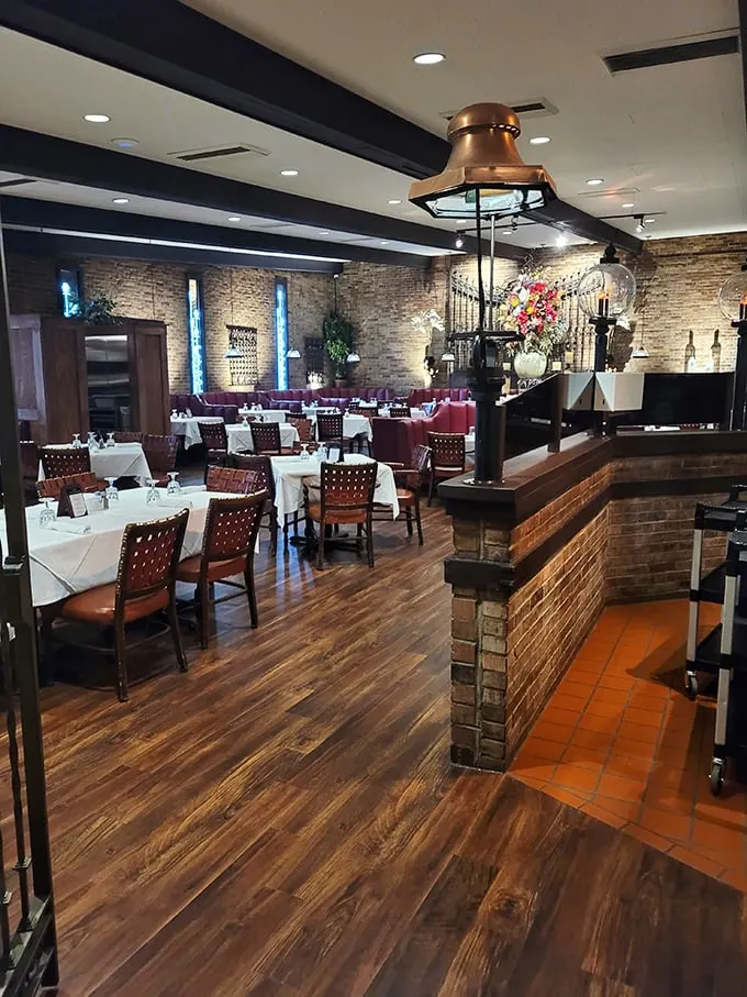 Where exposed brick meets white tablecloths, Al's dining room strikes that perfect balance between casual comfort and "tonight is special" elegance.