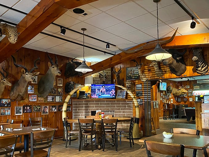 Step inside and prepare for a safari of the senses. It's like Noah's Ark met a steakhouse and decided to settle down in Nebraska.