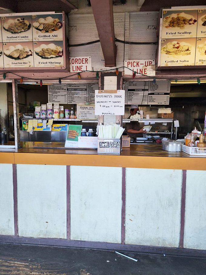 Order up! This counter is where BBQ dreams come true. Just follow your nose and the tantalizing aroma of slow-cooked perfection.