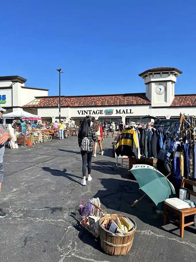 Step right up to the treasure trove! The outdoor market is a kaleidoscope of yesteryear, where one person's junk becomes another's "I can't believe I found this!"