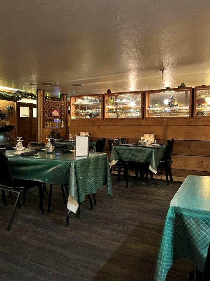 Step inside and prepare for a time-warp experience! The Turtle Club's interior is like your coolest grandpa's man cave, if your grandpa was a gourmet chef.