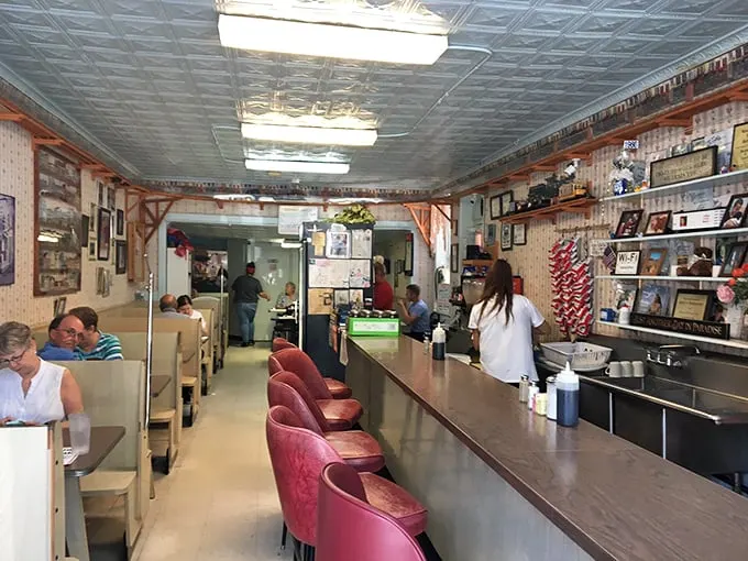 Step into a time capsule of small-town Americana. Betty's interior is where Norman Rockwell meets your grandma's kitchen – with better coffee.