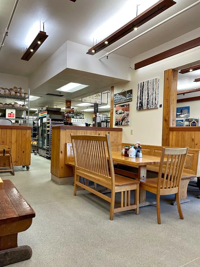 Step inside and feel the warmth – and not just from the ovens. This cozy interior is where carb dreams come true.
