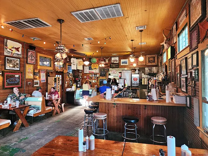 Step inside and you'll feel like you've entered BBQ Narnia—a magical realm where smoke signals spell out "delicious" in meaty morse code.