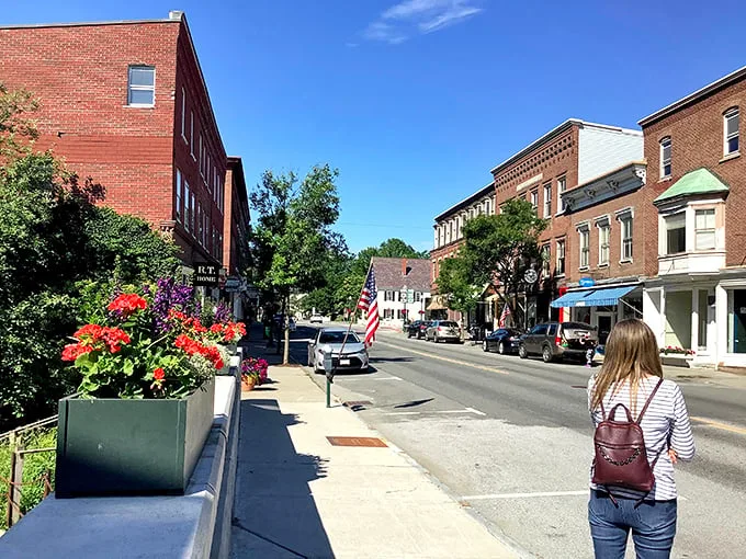 Main Street magic: A stroll down this picturesque avenue is like walking through a living museum of Americana. Just watch out for time-traveling colonists!