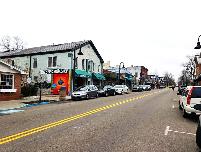 Main Street, where parking spots are treasured like winning lottery tickets and every storefront tells its own quirky story.