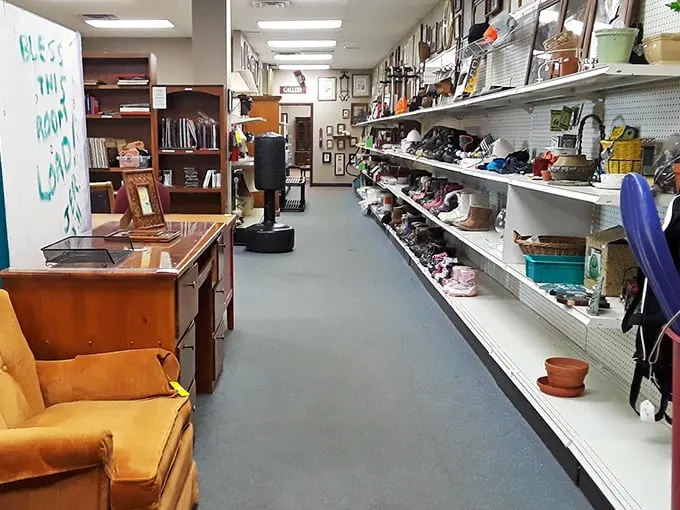 Step into a world where one person's castoffs become another's treasures. This aisle is longer than my list of excuses for buying more stuff.