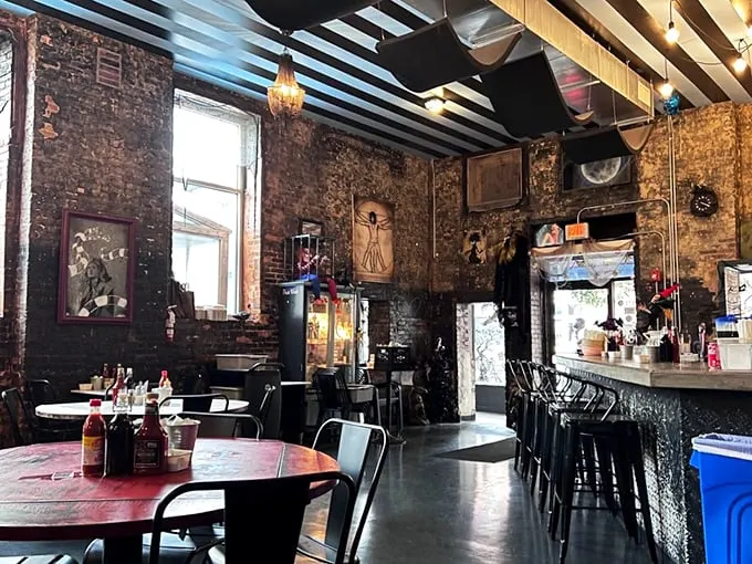 Step inside and let the eclectic décor transport you. It's like your coolest friend's living room decided to serve incredible food.