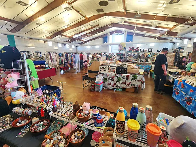 Imagine Aladdin's cave, but with more vintage kitchenware. This indoor wonderland is where your grandmother's memories come to find new homes.