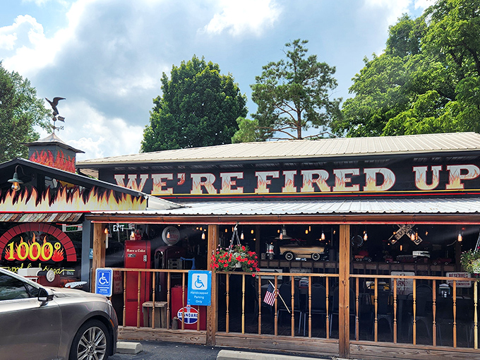 "We're Fired Up" isn't just a slogan; it's a way of life. 1000° Wood Fired Pizza turns up the heat on traditional pie-making.