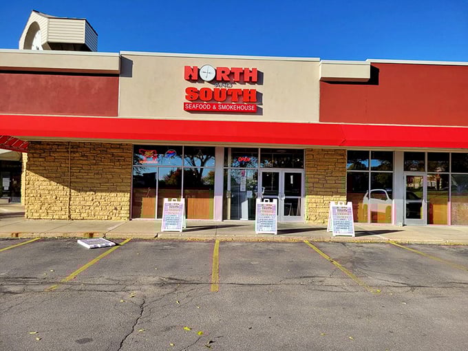 Don't let the humble storefront fool you – inside, it's a United Nations of seafood flavors waiting to be discovered.