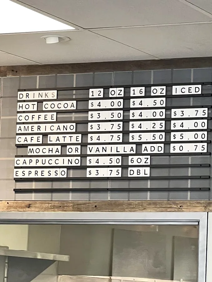 Decisions, decisions! This menu board is a caffeinated choose-your-own-adventure for grown-ups. Coffee math was never this delicious.