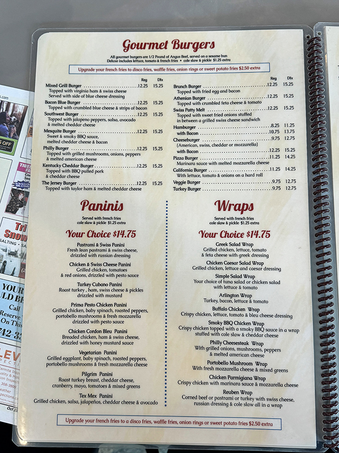 Menu or novel? With options rivaling War and Peace, this tome of temptation ensures decision paralysis has never tasted so good.