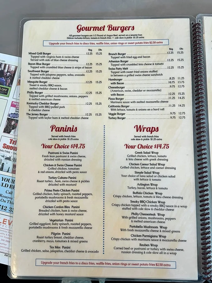 Menu or novel? With options rivaling War and Peace, this tome of temptation ensures decision paralysis has never tasted so good.