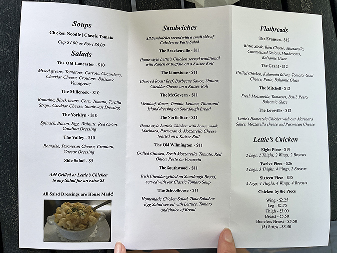 A menu that reads like a love letter to comfort food. From hearty soups to mouthwatering sandwiches, Lettie's offerings are a delicious trip down memory lane.