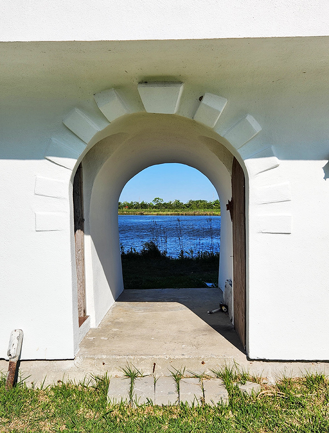 Step through this magical doorway and enter a world where fantasy meets fishing. Just watch your head – knights in shining armor weren't known for their height!