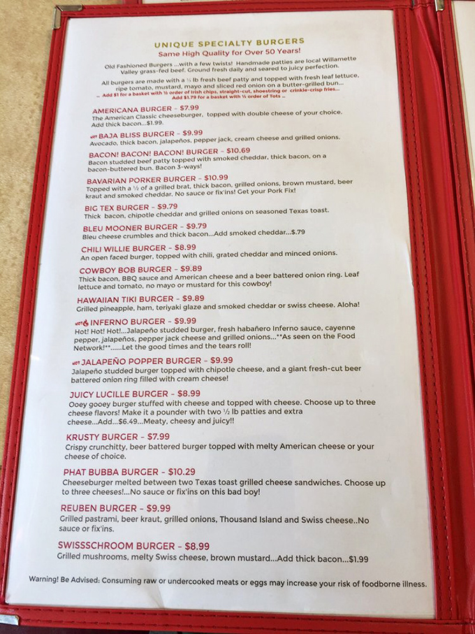 Behold, the sacred texts! This menu is a roadmap to flavor country, each option more mouthwatering than the last.