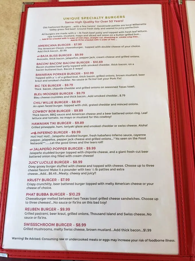 Behold, the sacred texts! This menu is a roadmap to flavor country, each option more mouthwatering than the last.