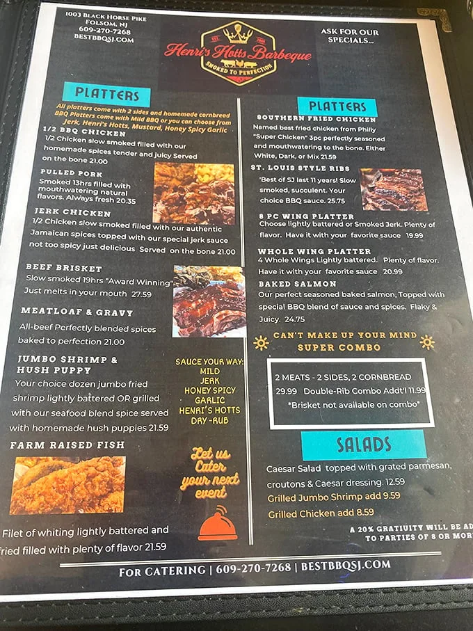 Decisions, decisions! This menu is like a choose-your-own-adventure book, where every path leads to flavor town. Better bring your eating pants!