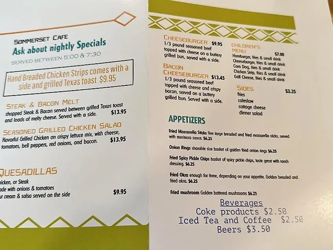 Decisions, decisions: The menu at Sommerset Café reads like a greatest hits album of comfort food classics. Spoiler alert: Everything's a chart-topper.