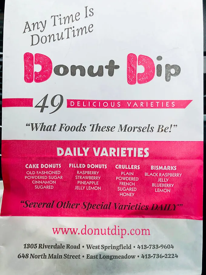 Decisions, decisions! With 49 delicious varieties, Donut Dip's menu is like a choose-your-own-adventure book for your taste buds. What a sweet dilemma!