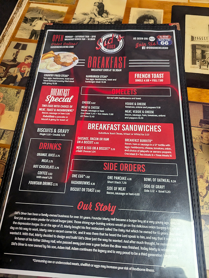 A menu that reads like a love letter to breakfast. Warning: Choosing just one item may cause decision paralysis!