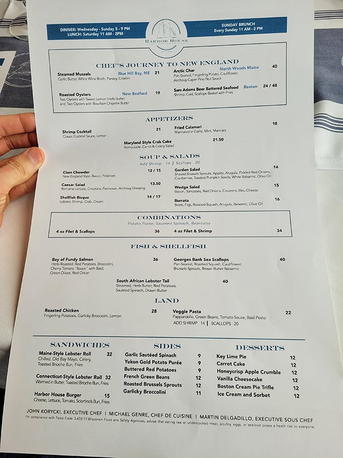 Menu, oh menu, what treasures do you hold? A gastronomic map charting a course through New England's finest flavors.