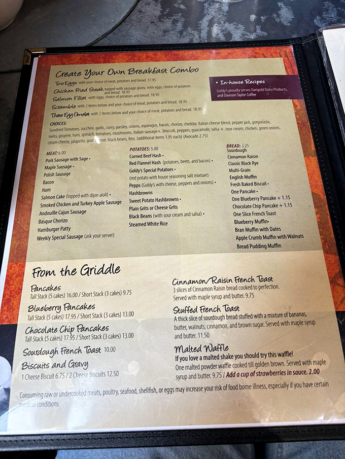 Decisions, decisions! This menu is the literary equivalent of a choose-your-own-adventure book, but every ending is delicious.