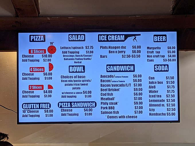 Decisions, decisions! This menu board is like a choose-your-own-adventure novel, but every ending is delicious.