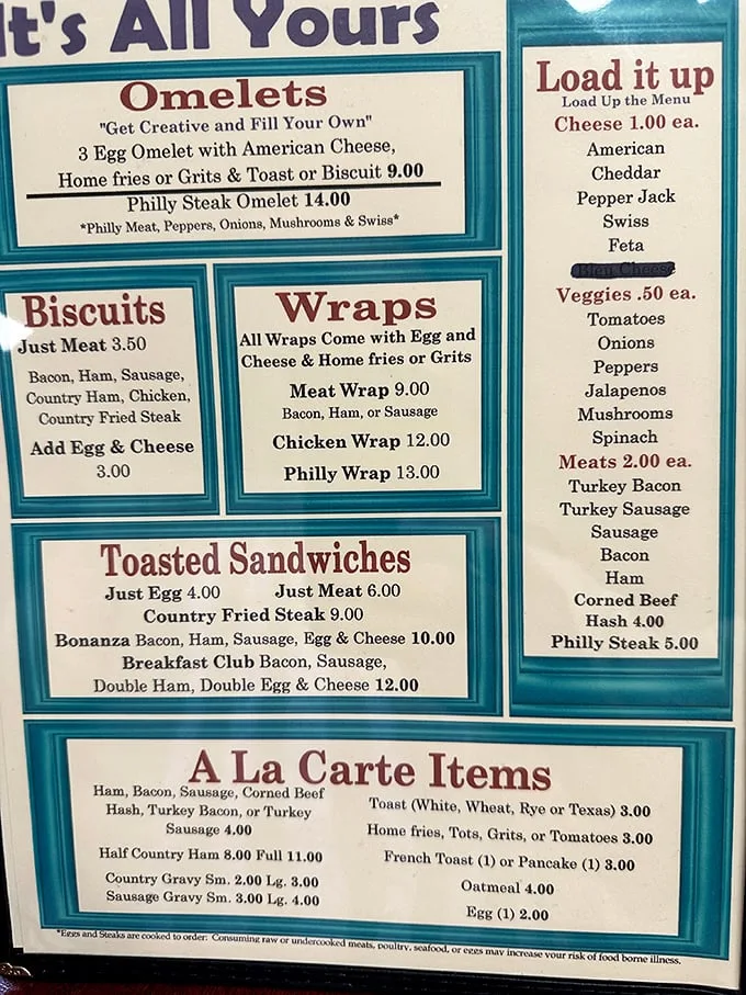 Decisions, decisions! This menu is like a greatest hits album of comfort food classics. Warning: May cause spontaneous mouth-watering.
