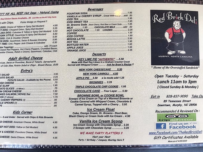 "Home of the Overstuffed Sandwich" isn't marketing hyperbole—it's a delicious promise spelled out in black and white.