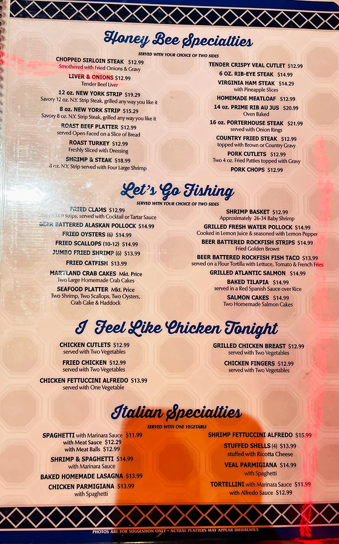 Decisions, decisions! This menu is a roadmap to culinary bliss. Pro tip: Close your eyes and point – you can't go wrong here.