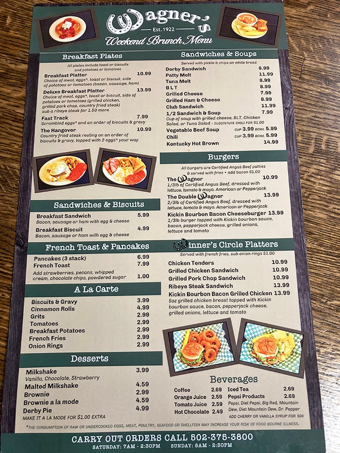 Menu roulette, anyone? Wagner's offerings are a delicious gamble where every choice feels like a winning bet.