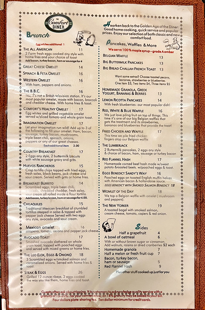 A menu that reads like a love letter to comfort food. From "The All American" to "The Lumberjack," each dish is a warm hug for your taste buds.