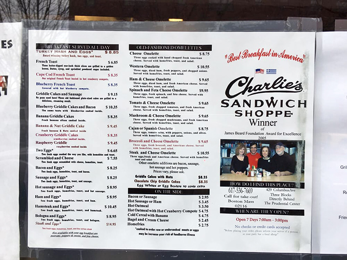 Decisions, decisions! Charlie's menu is a treasure map of culinary delights. Pro tip: Close your eyes and point – you can't go wrong here!
