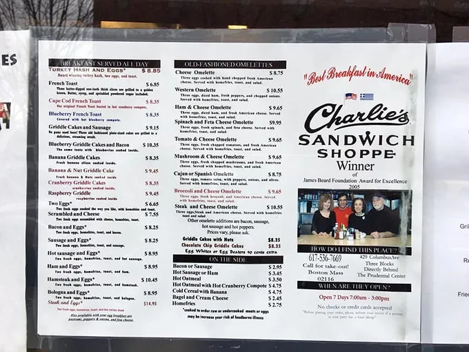 Decisions, decisions! Charlie's menu is a treasure map of culinary delights. Pro tip: Close your eyes and point – you can't go wrong here!