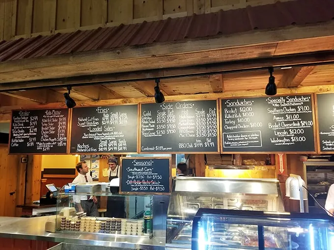 Decisions, decisions! This menu board is a carnivore's dream, offering more options than a Netflix queue on a lazy Sunday.