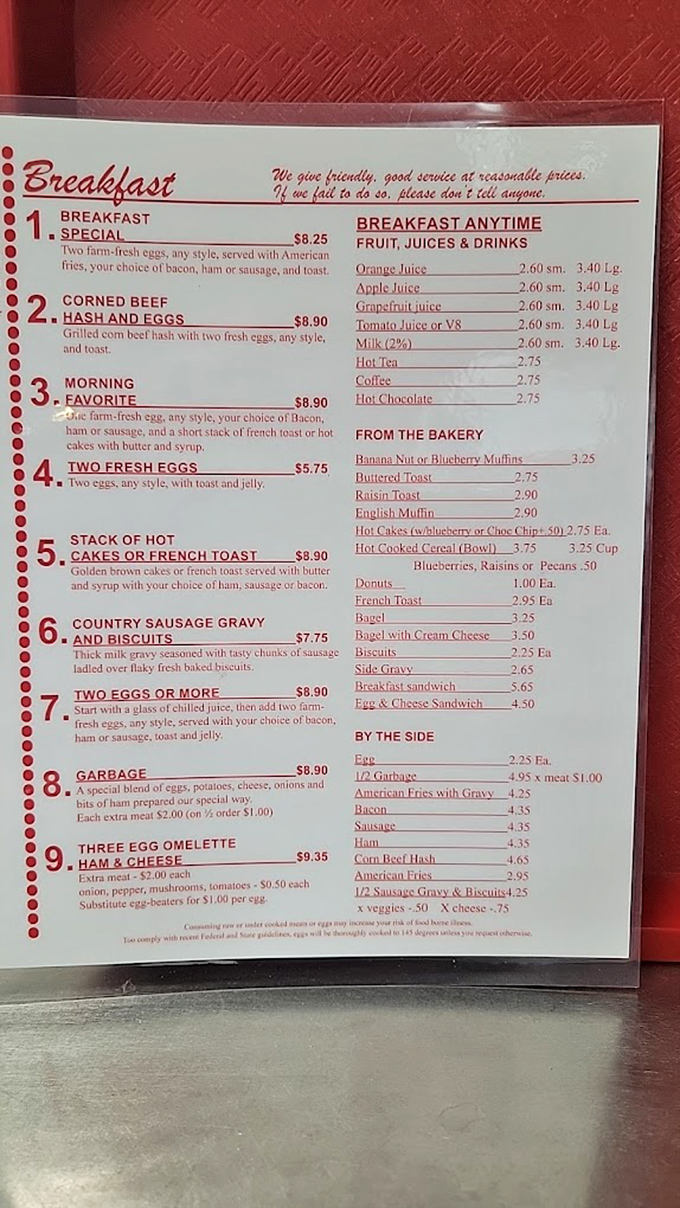 A menu that makes decision-making deliciously difficult. No avocado toast here, just breakfast classics executed with the precision of a culinary Olympic event.