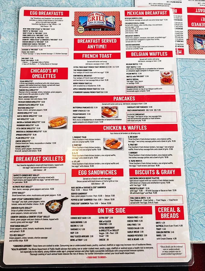This menu isn't just extensive, it's practically a novel with a happy ending on every page. Decision paralysis never tasted so good!