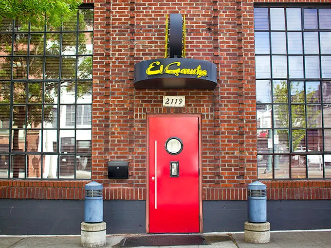 El Gaucho's red door: The steakhouse equivalent of Dorothy's ruby slippers – click your heels and say "medium rare."