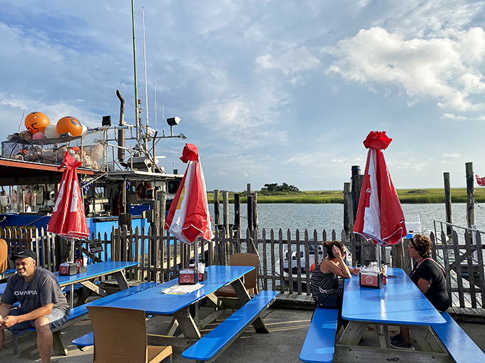 Dining al fresco with a side of maritime charm. At Hooked Up, every meal feels like a mini vacation on the high seas.
